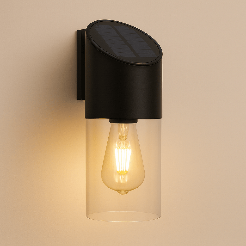 Stylish Solar Wall Lamp Rob | Incandescent bulb with a modern design ...